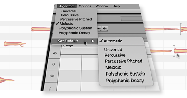 Audio characteristics and algorithms